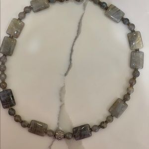 Jewelry | Unique Gray Beaded Necklace | Poshmark